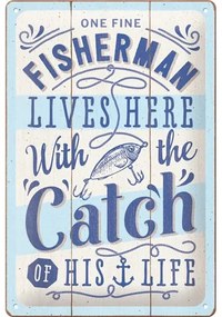 Postershop Plechová cedule: Fishermans catch - 30x20 cm