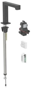 Geberit Brenta - Elektronický umyvadlový ventil, pro studenou vodu, napájení z generátoru, easy to clean, matná černá 116.195.14.1