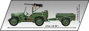 COBI 2804 Willys MB Jeep s přívěsem - Executive Edition / Stavebnice /