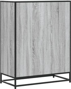 Botník šedý sonoma 75 x 38 x 97,5 cm kompozitní dřevo a kov 3300873