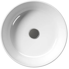 Sapho, KUBE X keramické umyvadlo na desku průměr 45 cm, bílá ExtraGlaze