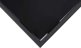 vidaXL Zahradní barový stůl černý 110 x 60 x 110 cm tvrzené sklo [48121]