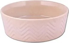 Tommi CZ s.r.o. Miska keramická Zig Zag 18cm písková 1,2l