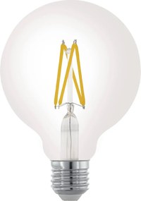 EGLO LED žárovka E27 G95 7,5W 806lm 2700K pr. 95 x 137 mm, čirá