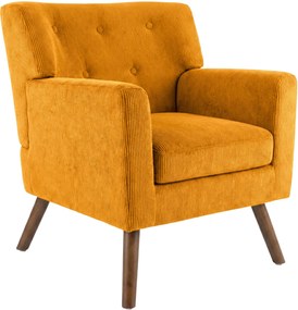 Křeslo Kioni manšestr – oranžová