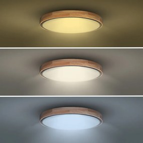 Solight LED osvětlení s dálkovým ovladačem Iron Oak, 60W, 4200lm, 51cm, změna chromatičnosti, stmívatelné