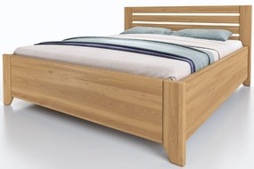 Vlastní výroba Buková postel Vanda s úložným prostorem