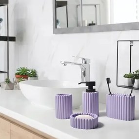 MSV KEONI dávkovač mýdla levandulově fialový / plast / 340 ml