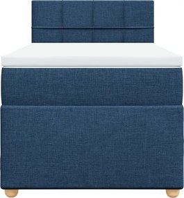 Box spring postel s matrací modrá 80x200 cm textil 3286513