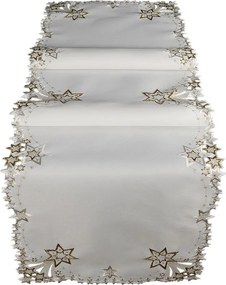 Vánoční ubrus Zlatá hvězda 40 × 140 cm