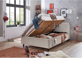 Béžová dětská postel s úložným prostorem s roštem 140x200 cm Cosy – Meise Möbel