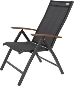 Doppler EXPERT WOOD Plus - zahradní hliníkové polohovací křeslo - Rozbalené zboží (N608)