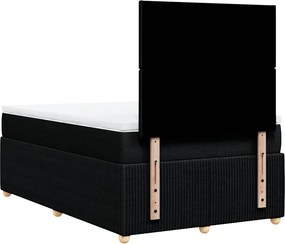 Box spring postel s matrací černá 120x190 cm textil 3291990