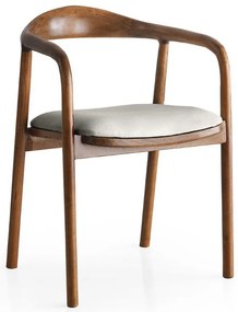 Kalune design Jídelní židle PA hnědá s bílou