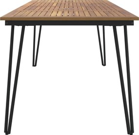 vidaXL Zahradní stůl s nohami typu hairpin 180x90x75 cm masivní akácie [319521]