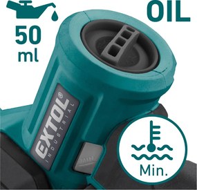 Pila řetězová aku jednoruční SHARE20V, 13cm, BRUSHLESS, bez baterie a nabíječky, EXTOL INDUSTRIAL 8791923