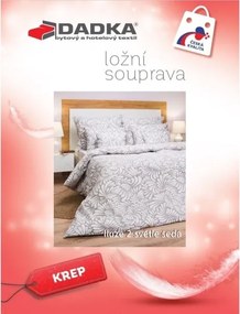DADKA Povlečení krep Iluze 2 šedá 140x200, 70x90 cm