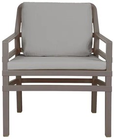 NARDI GARDEN - Židle ARIA POLTRONA tortora/grigio Sunbrella