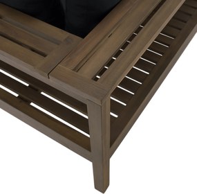Zahradní set, akáciové dřevo, hnědá/tmavě šedá, PARAG