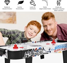 Costway Sada na vzdušný hokej 42 palcový mini stůl pro vzdušný hokej
