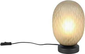 Zelená stolní lampa se skleněným stínidlem (výška 28,5 cm) Facette – Trio