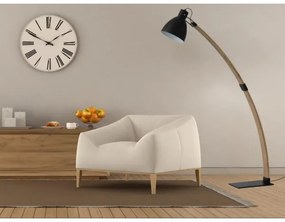 Stojací lampa 1xE27/60W/230V jasan/černá