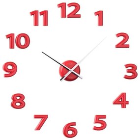 Červené nalepovací hodiny JVD HB12.3 - červené