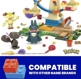 Mattel MEGA POKÉMON POHYBLIVÉ ZÁBAVNÉ RUSKÉ KOLO Vícebarevná