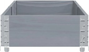 Zahradní truhlík šedý 150x50 cm masivní borové dřevo 3295405