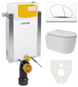 Mereo Mereo, WC komplet pro zazdění s příslušenstvím, MM01SETRA