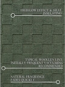 Tmavě zelený ručně tkaný vlněný běhoun 80x200 cm Scala – Villeroy&amp;Boch