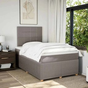 Box spring postel s matrací taupe 120x190 cm textil 3291999