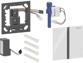Geberit - Elektronické ovládání splachování pisoárů typ 40, síťové napájení, Bluetooth, sklo/bílá 116.227.SI.1