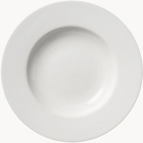 Sada mělkých talířů z kostního porcelánu Cross White, 6 dílů