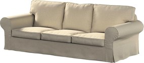 Potah na pohovku IKEA Ektorp 3-místná rozkládací, NOVÝ MODEL 2013 barva béžová látka pletený vzor