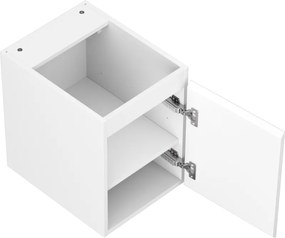 Mexen Rivel, koupelnová skříňka 35 cm, 1 dvířka, s drážkami, bílá matná, 91A21-03547-1-BF01