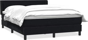 Box spring postel s matrací černá 160x210 cm samet 3317951