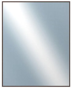 DANTIK - Zarámované zrcadlo - rozměr s rámem cca 40x50 cm z lišty Hliník wenge tmavá |P273-516 (7273516)