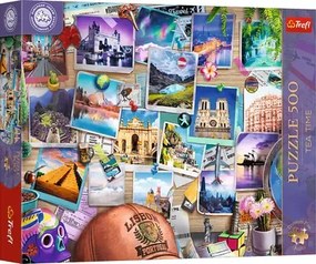 TREFL Puzzle Premium Plus Tea Time: Vzpomínky z cest / 500 dílků / 48