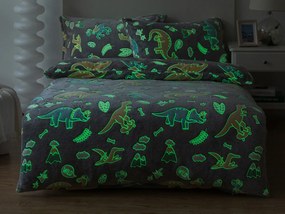 XPOSE® Mikroplyšové povlečení DINOSAUŘI Exclusive (svítící efekt)