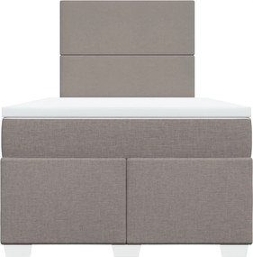Box spring postel s matrací taupe 120x190 cm textil 3290424