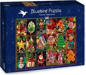 BLUEBIRD Puzzle Vánoční ozdoby / 1000 dílků / od 14 let