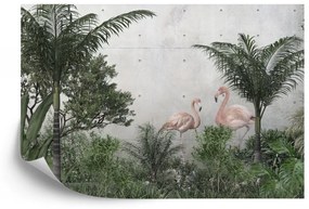 Fototapeta Tropical Trees And Leaves For Digital Printing Wallpaper, Custom Design Wallpaper - 3D Hladký vinyl 254x184