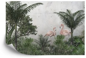 Fototapeta Tropical Trees And Leaves For Digital Printing Wallpaper, Custom Design Wallpaper - 3D Vliesová tapeta 368x254