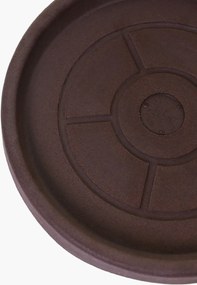 Miska pod květináč PLATO, plast, Ø 22 cm, hnědá