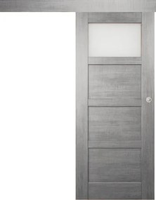 posuvné interiérové dveře na stěnu vasco doors PORTO model 2 Průchozí rozměr: 70 x 197 cm, Orientace dveří: Levé dveře, Dekor: Dub skandinávský