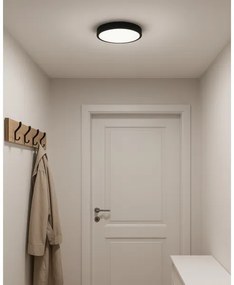 LED Stropní svítidlo LED/24W/230V 3000/4000/6500K pr. 30 cm černá