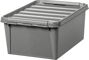 Smartstore Taupe Box s víkem, 40 × 30 × 18 cm, 14 l, šedá