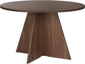 Designový jídelní stůl Kahedin 120 cm vzor ořech