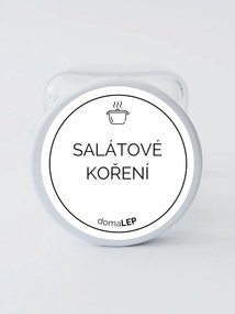Samolepka na kořenky SALÁTOVÉ KOŘENÍ bílá 5 cm základní písmo